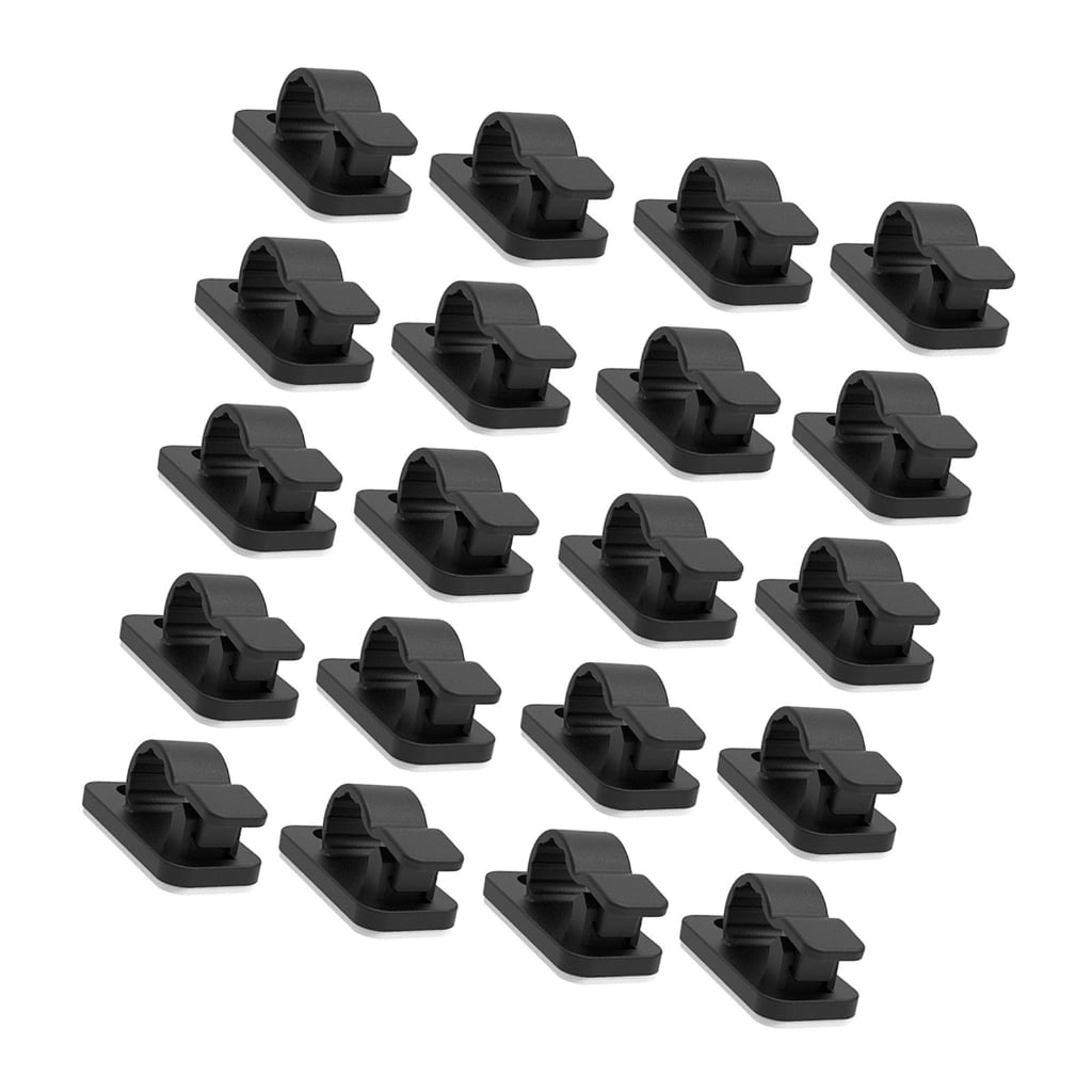 20pcs Cable Holders With Strong Adhesive Cable Clips For Neat Wire ...