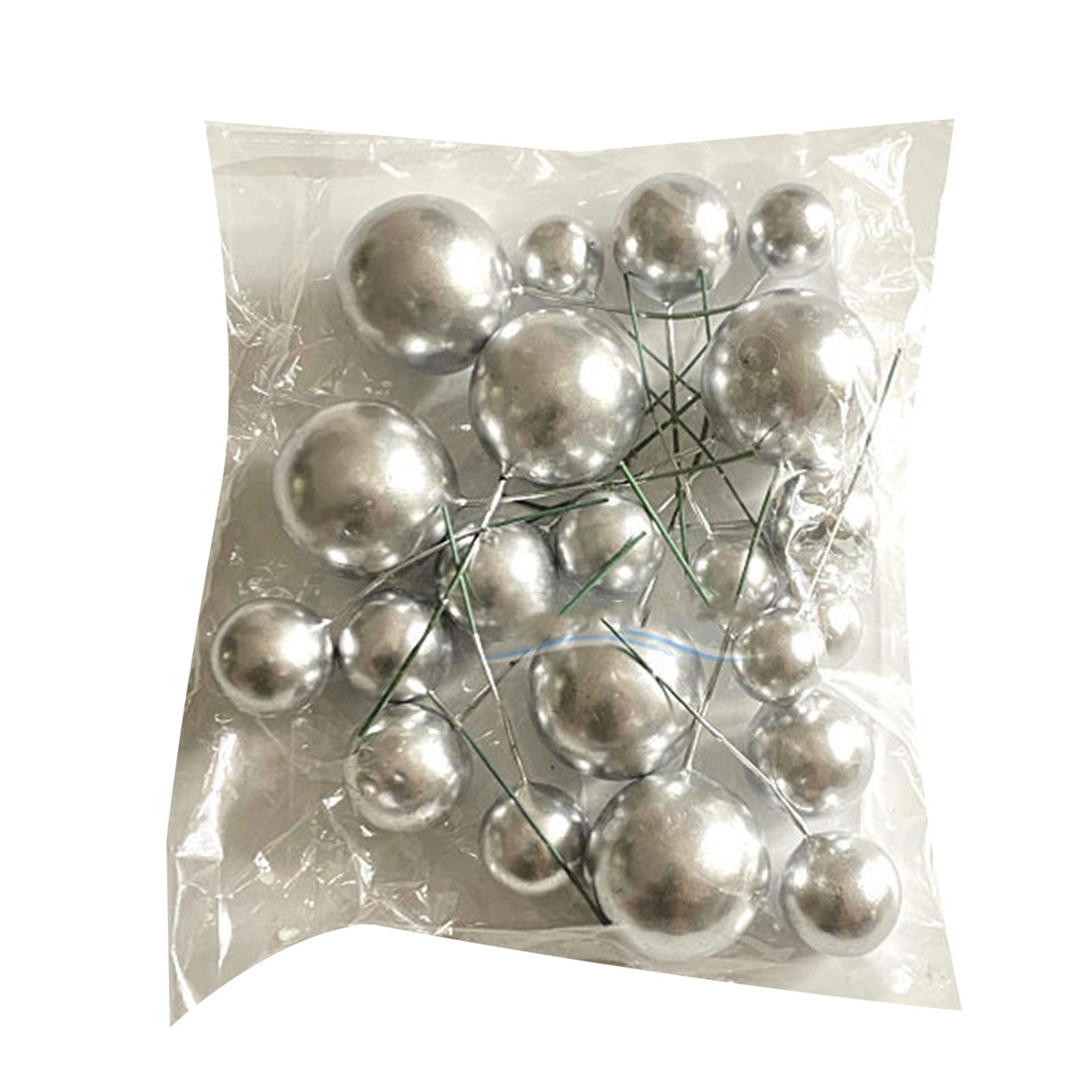 20pcs Cake Topper Ball Shaped Cake Insert DIY Cupcake Toppers Foam Cake ...