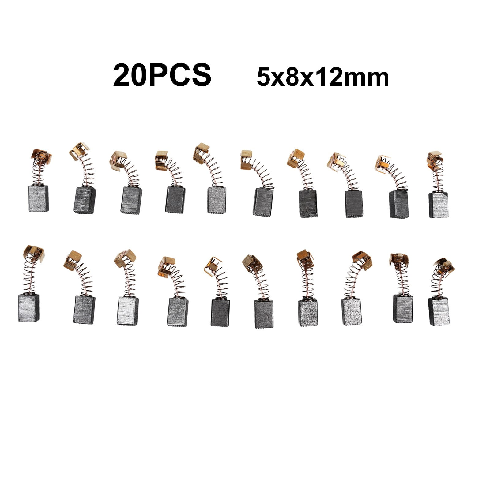 20pcs Carbon Brushes 5x8x12mm for Electric Motor CB85 CB57 CB64 191627 ...