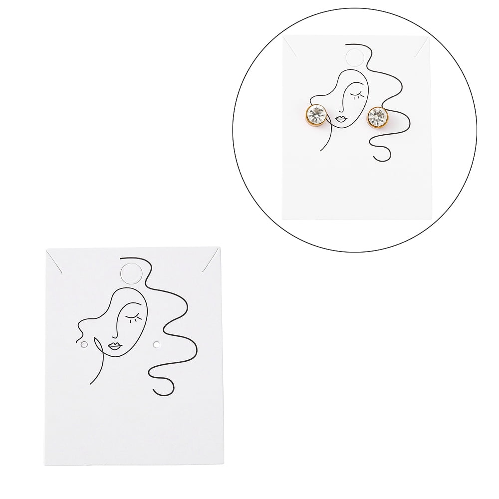 20pcs Cardboard Jewelry Display Cards for Hanging Earring & Necklace ...