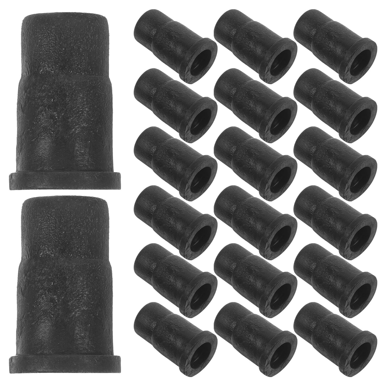 Raindrops 20pcs Caster Sockets ABS Black Professional Caster Components ...
