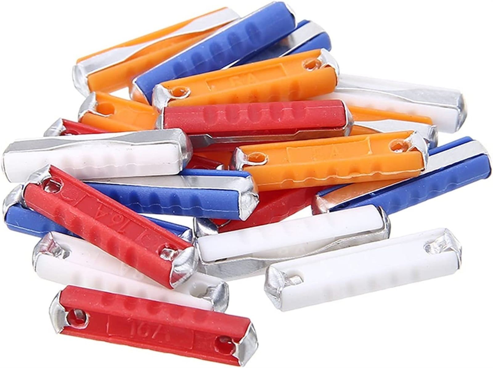 20pcs Classic Car Auto Fuses Kit Continental Car Fuse Torpedo Bullet 5A ...