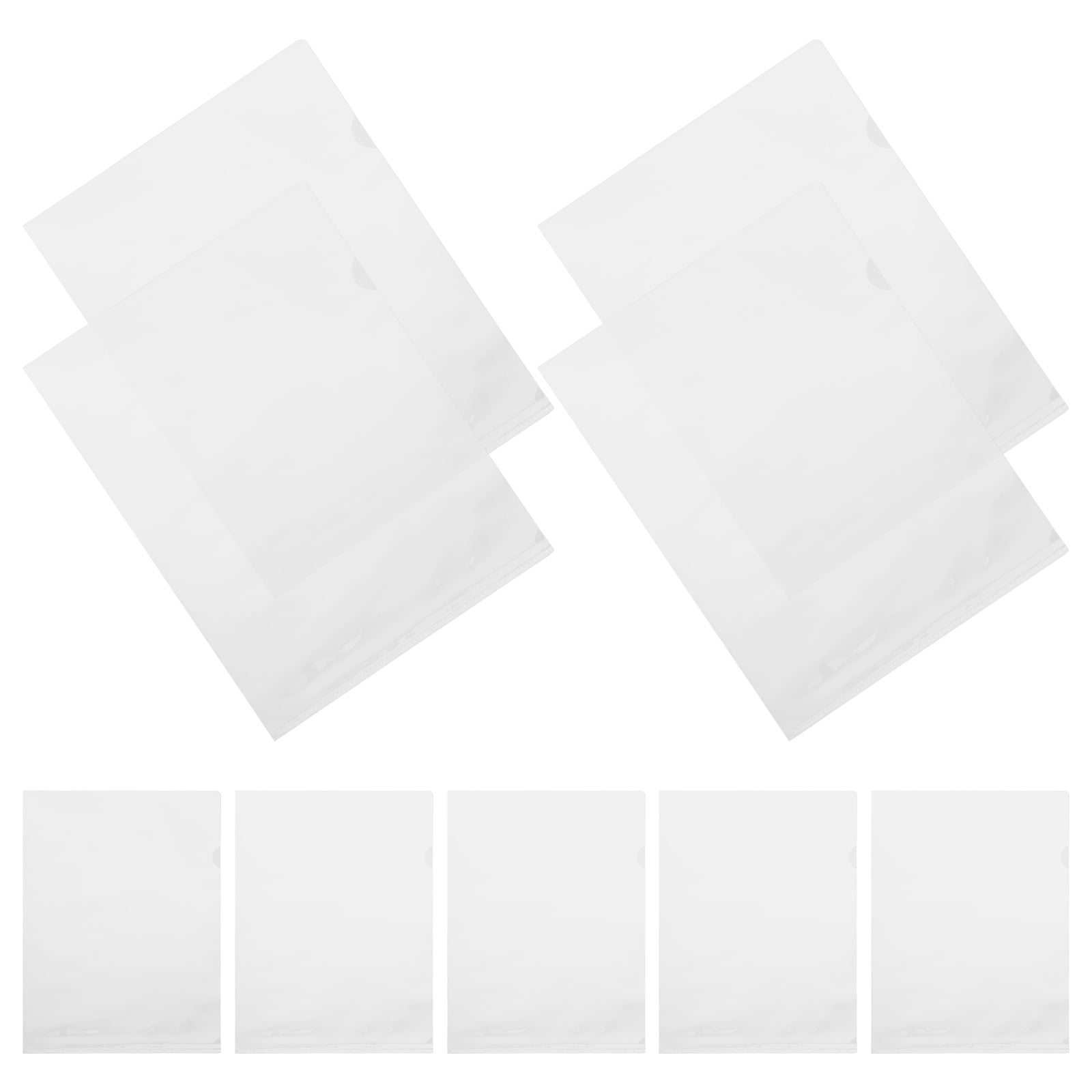 20pcs Clear Document Sleeves Folder Protector for Office Study Paper ...