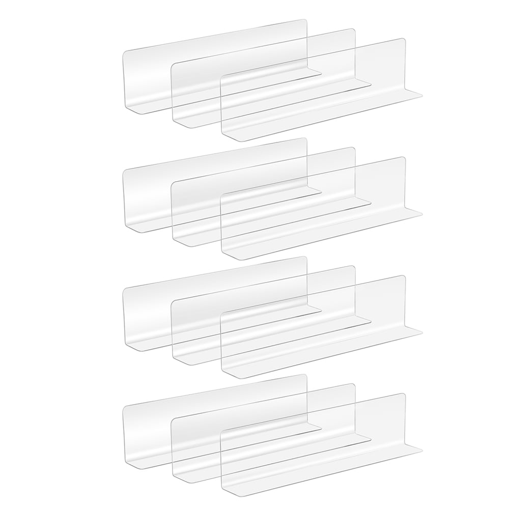 20pcs Clear Shelf Separators For Closet Organization L-Shaped Closet ...