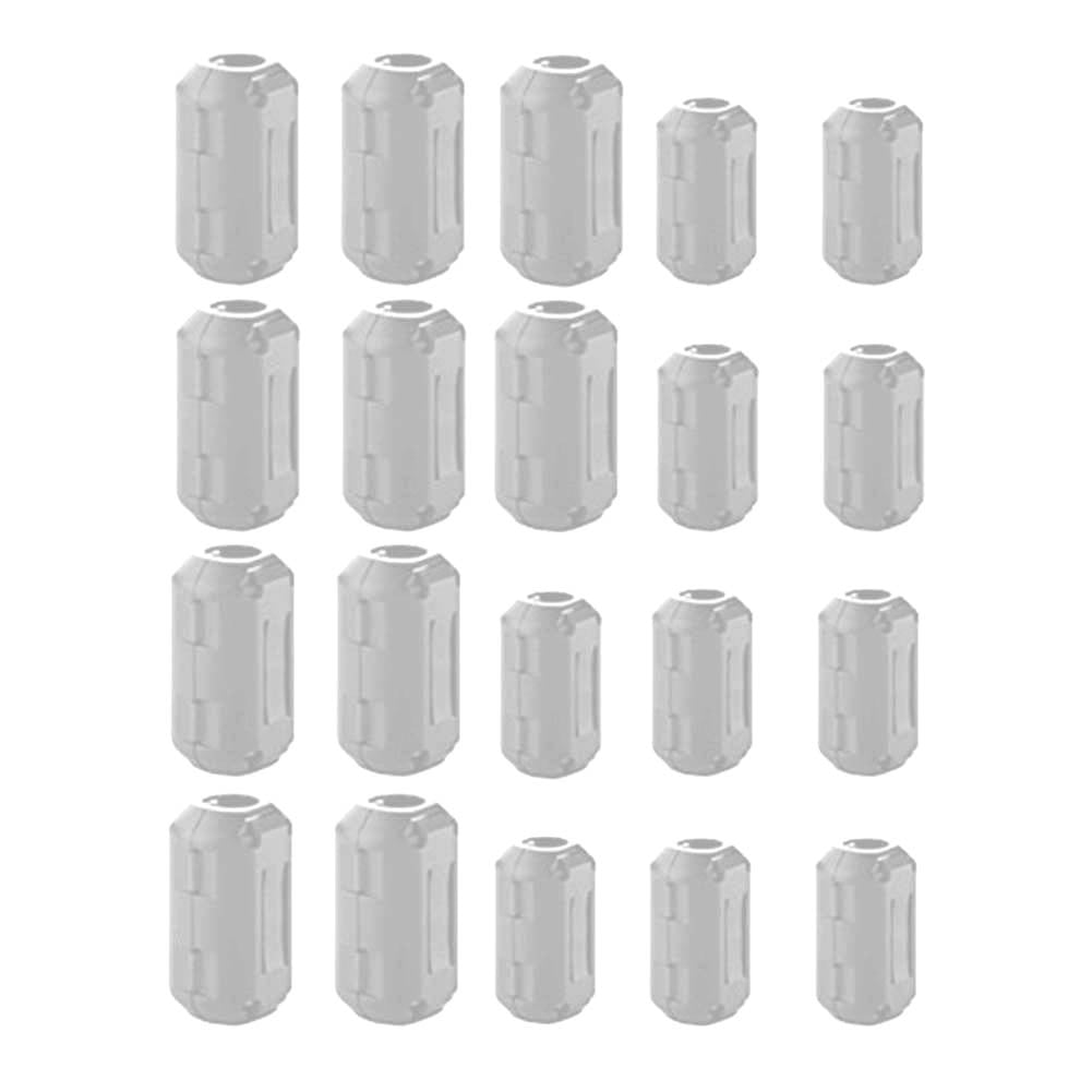 20pcs Clip-On Ferrite, Ferrite Core Bead Ring Core RFI Noise Suppressor ...