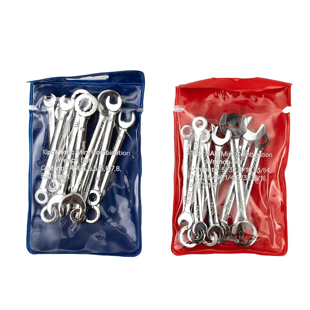 20pcs Combination Spanner Set Small Wrench Metric SAE Imperial Portable ...