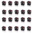 20pcs Control Push Button Switch 3 Pin 12V 20A Amps Car Truck Rocker ...
