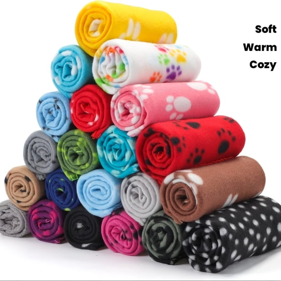 20pcs Cozy Warm Dog Blankets Suitable for Doggie Puppies & Cats - Soft ...