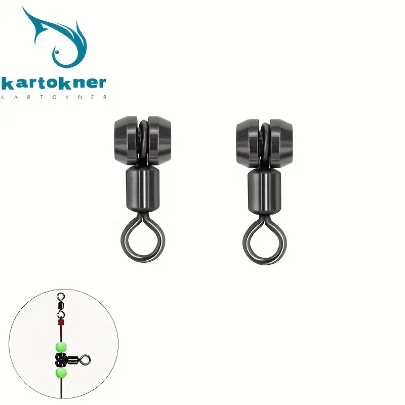 20pcs Cross Fishing Swivel Heavy Duty Ball Bearing Connector Rolling ...