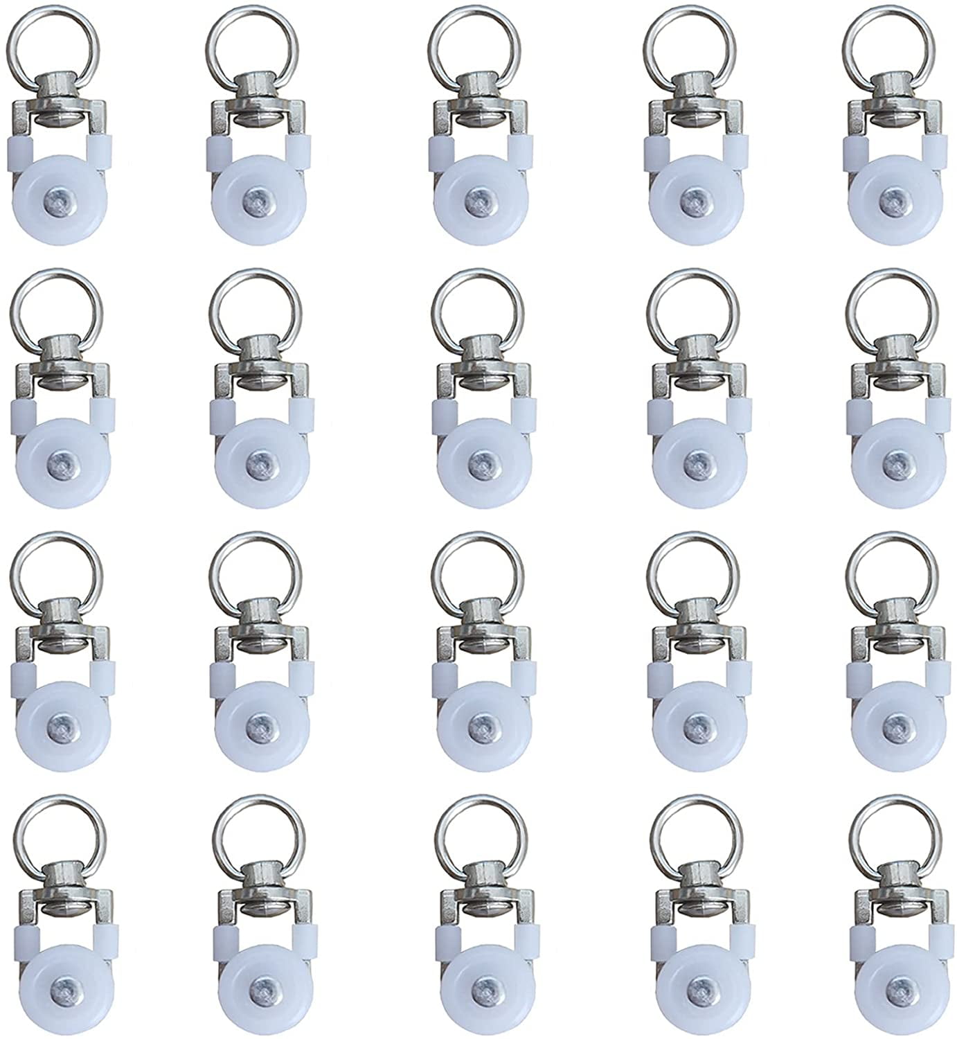 20pcs Curtain Track Rollers,Track Rollers,Curtain Rod Rollers Sliders ...