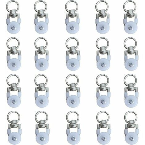 20pcs Curtain Track Rollers, Track Rollers, Curtain Rod Rollers Slides ...