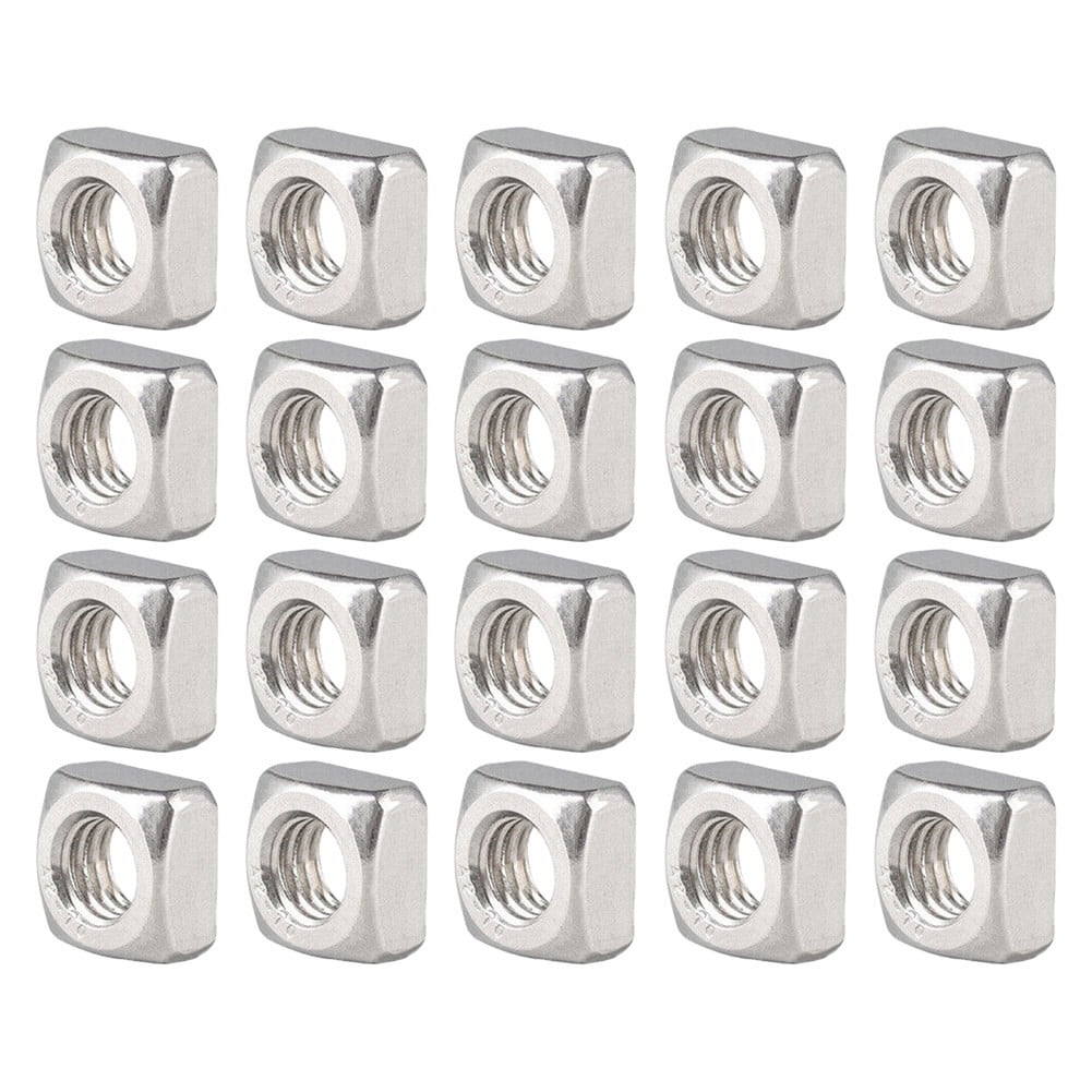 A2 Stainless Steel Square Nuts Thin Type DIN 562 M6-5 Pack