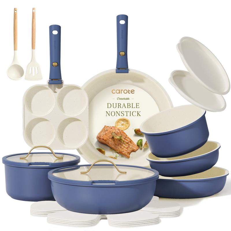 20pcs Detachable Handle Non-stick Cookware Set, Pots and Pans, Cookware ...