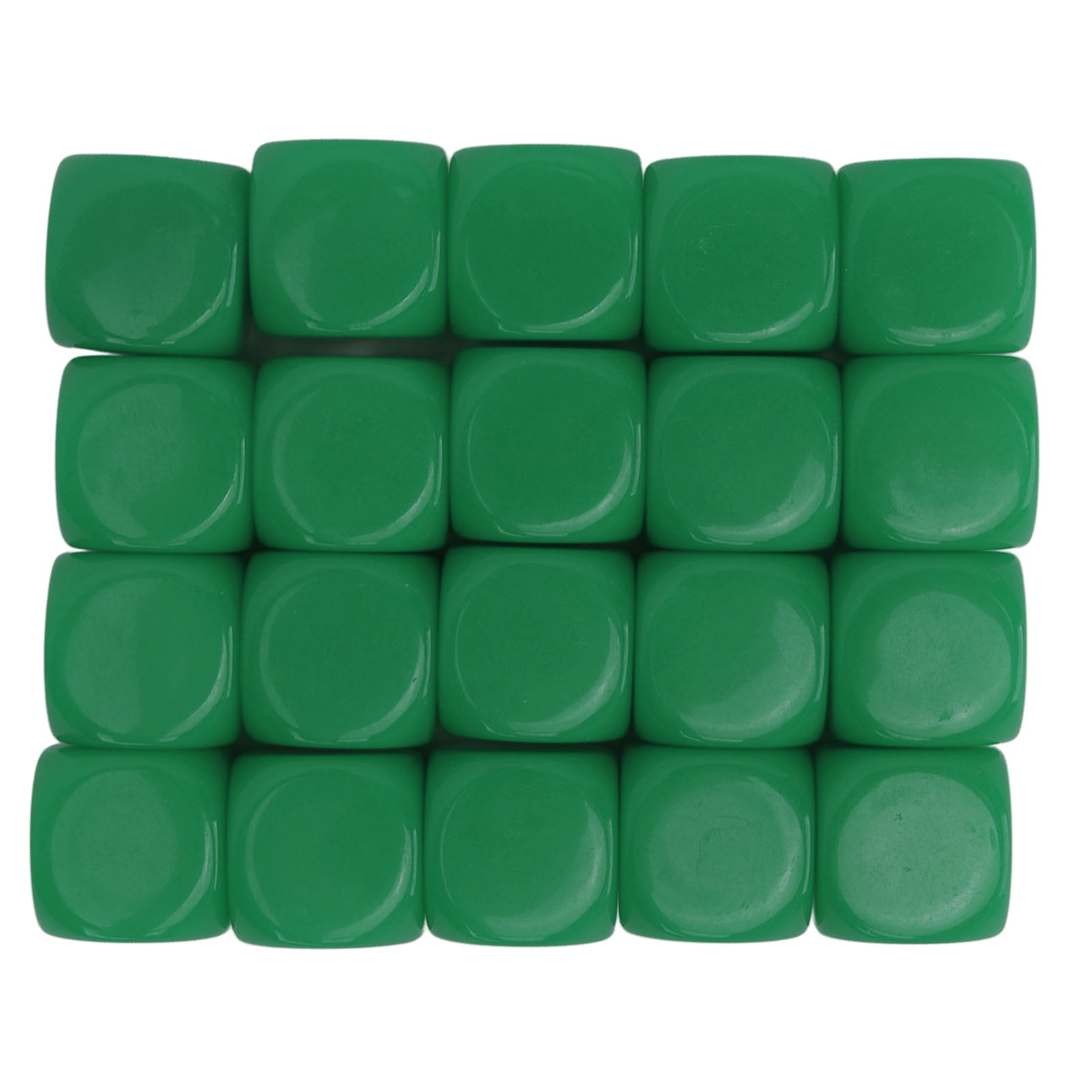 20pcs Dice Round Corner Blank Plastic 16mm Teaching Toys Dice for Board ...