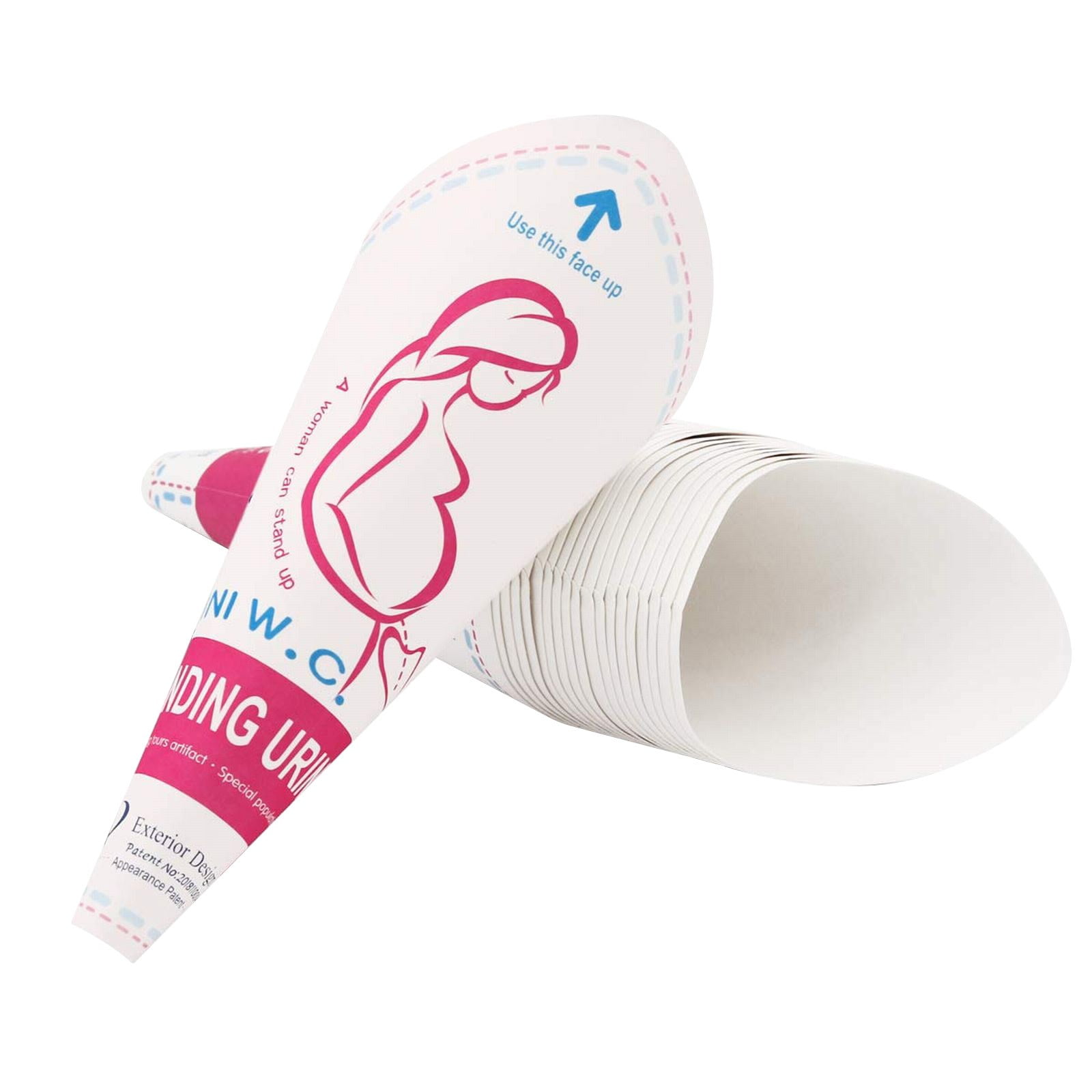 20pcs Disposable Female Portable Urination Device Woman Urinal Funnel