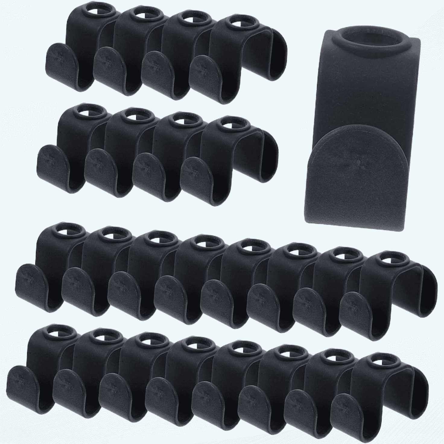 20pcs Double Sided Hanger Hook Metal Clothing Rack Hangers for Clothes ...