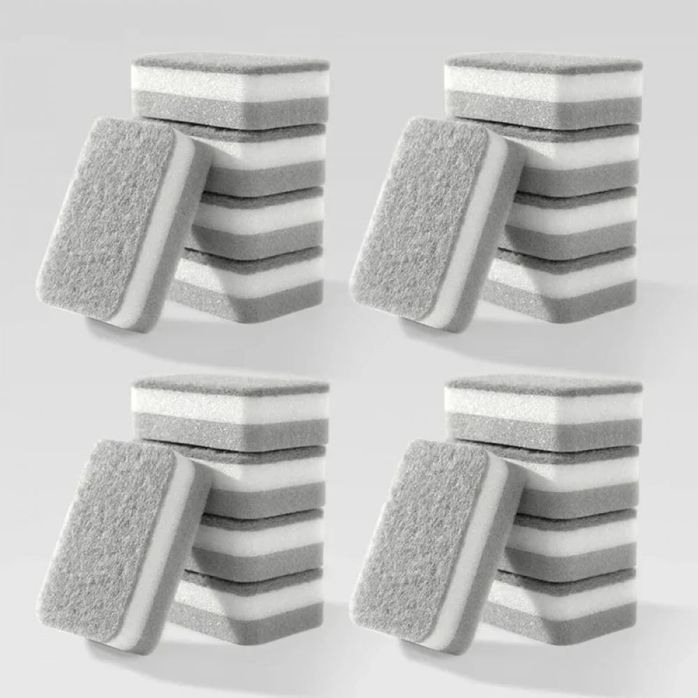 20pcs Double-sided Cleaning Sponges Pan Pot Cleaning and Maintenance ...