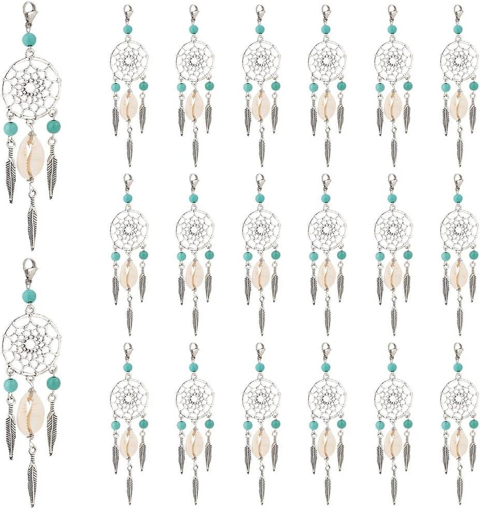 20pcs Dream Catcher Keychains Dangling Dream Catchers Charm Pendants ...