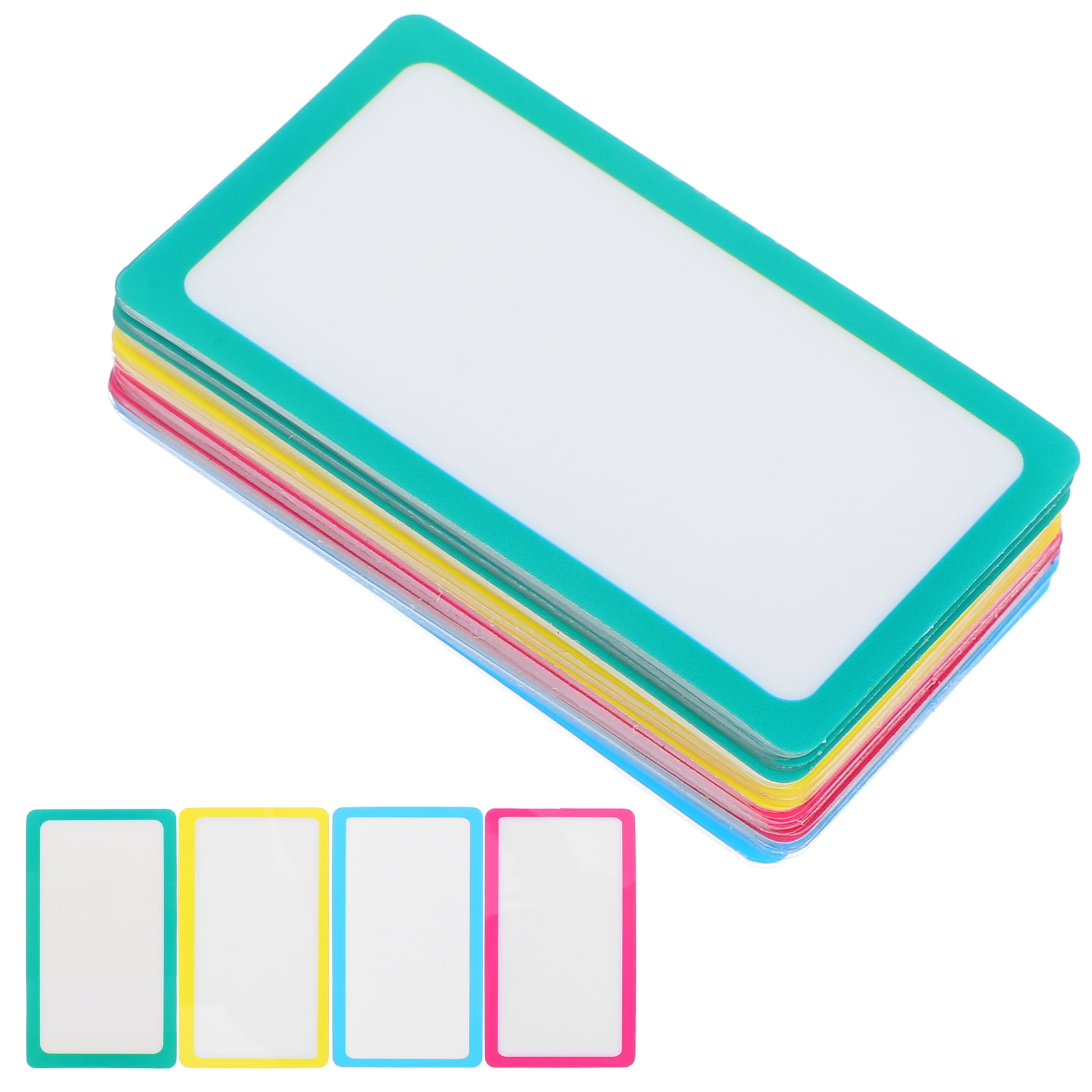 20pcs Dry Erase Office Labels Reusable Sticky Labels Removable Name ...