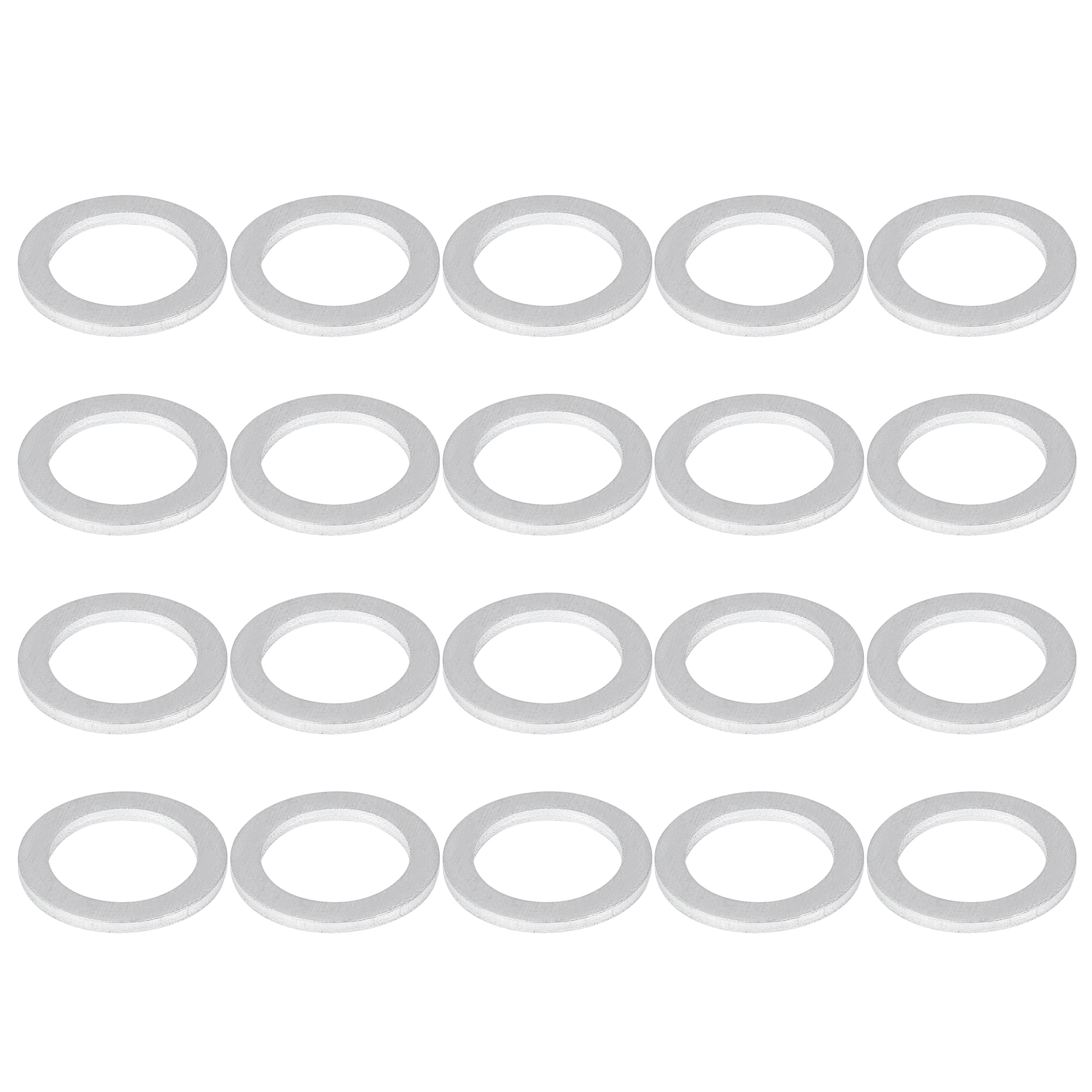 20pcs Durable M20 Silver Tone Oil Drain Plug Gaskets Replacement for ...