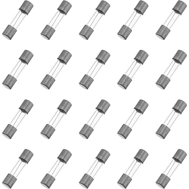 20pcs F5AL Glass Christmas Light Fuses, 8A 125V, 0.19x0.78 inch for ...