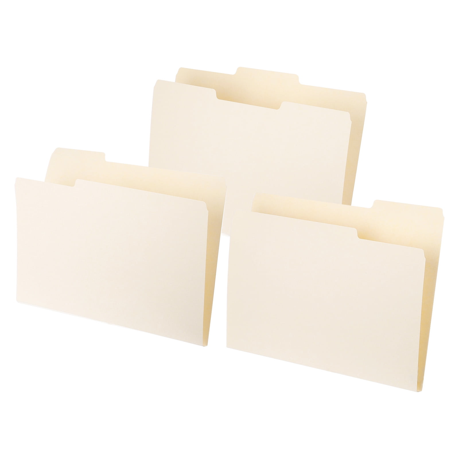 20pcs File Folders, Manila File Folders 1/3 Cut File Folders Letter ...