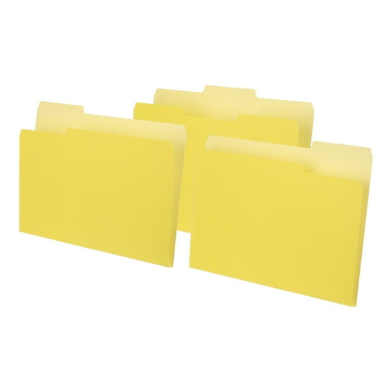 20pcs File Folders, Manila File Folders 1/3 Cut File Folders Letter ...