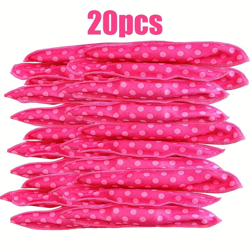 20pcs Flexible No Heat Hair Curlers, Night Sleep Foam Overnight ...
