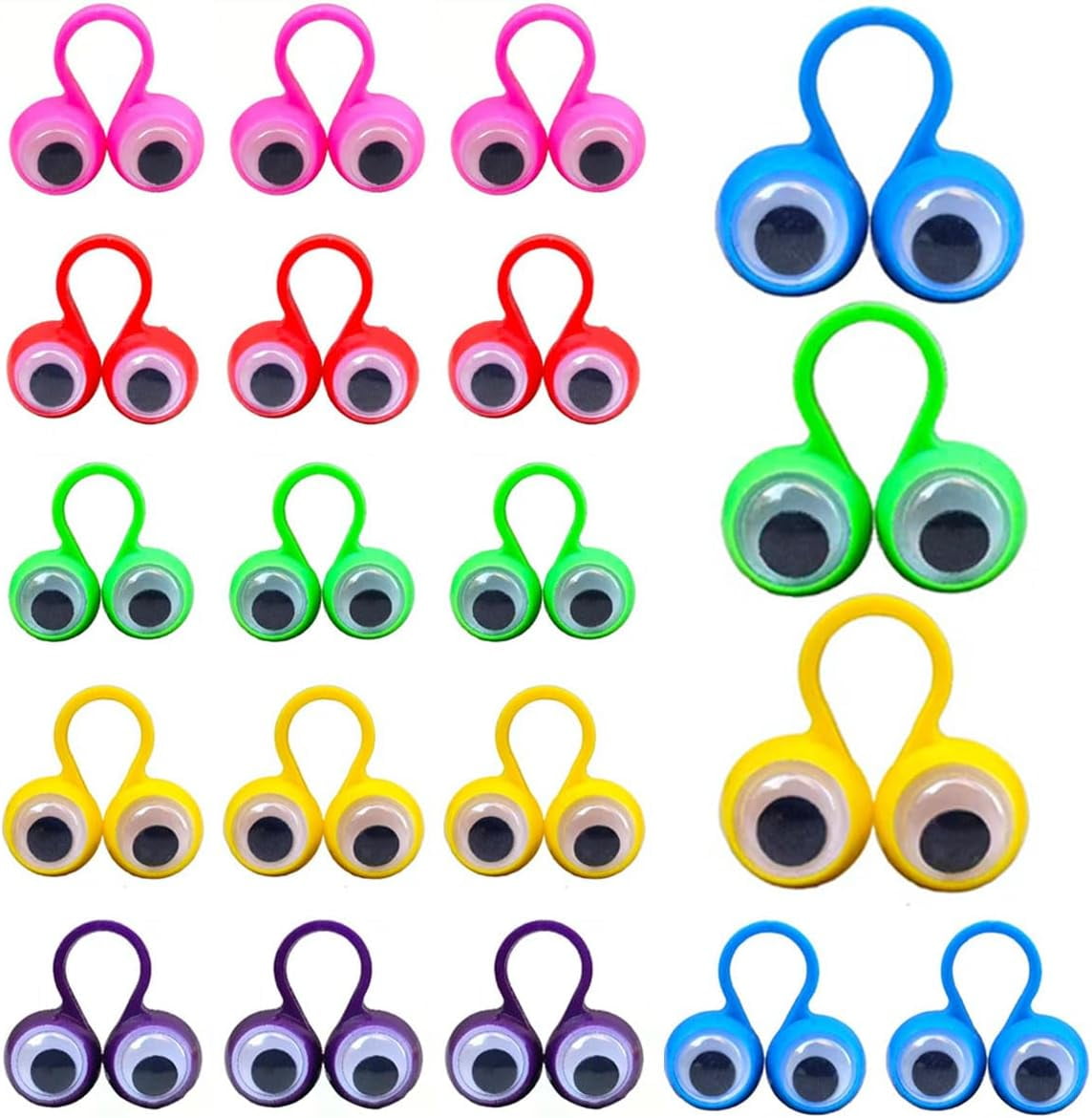 20pcs Funny Finger Toys - Monster Eye Finger Puppets for Toddlers Party ...