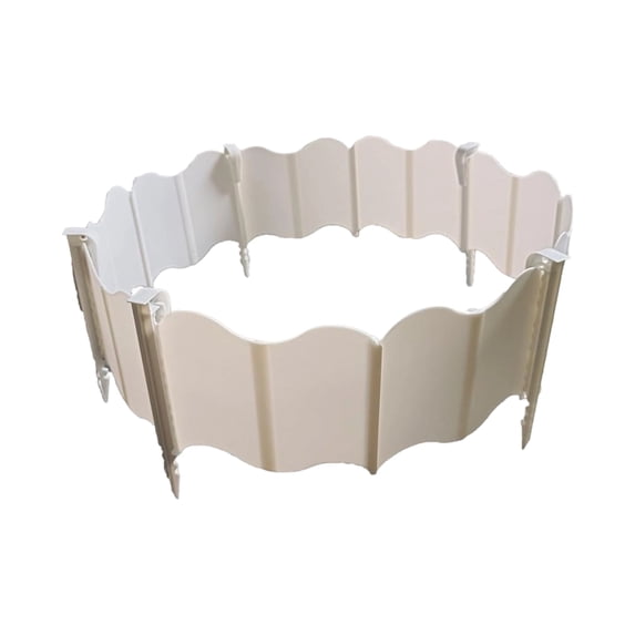 20pcs Garden Edging Border With 10pcs Ground Nails, Plastic No Dig ...