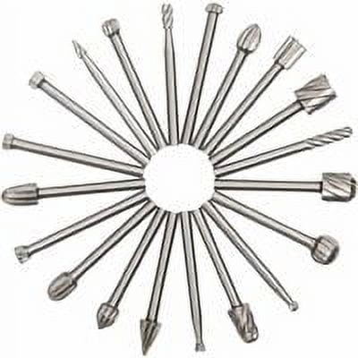20pcs HSS Burrs Diamond Burrs Wood Cutter with 3mm Shank for Dremel ...