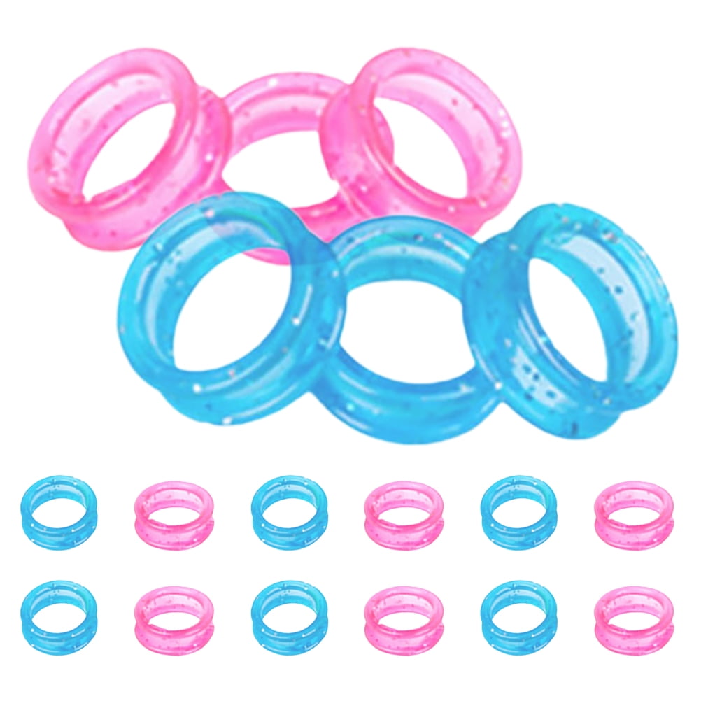 20pcs Hair Cutting Scissors Finger Protector Rings Pet Grooming Scissor ...