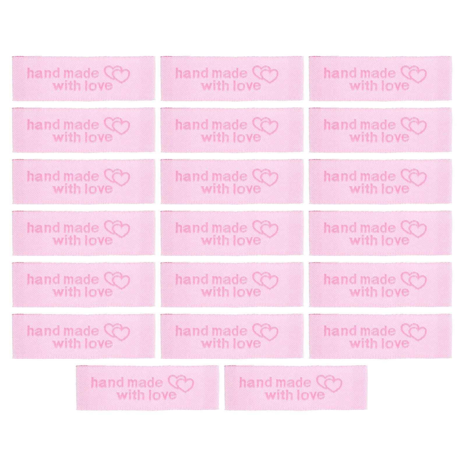 20pcs Handmade with Love Sewing Labels Embroidered Label Tags for Sew ...