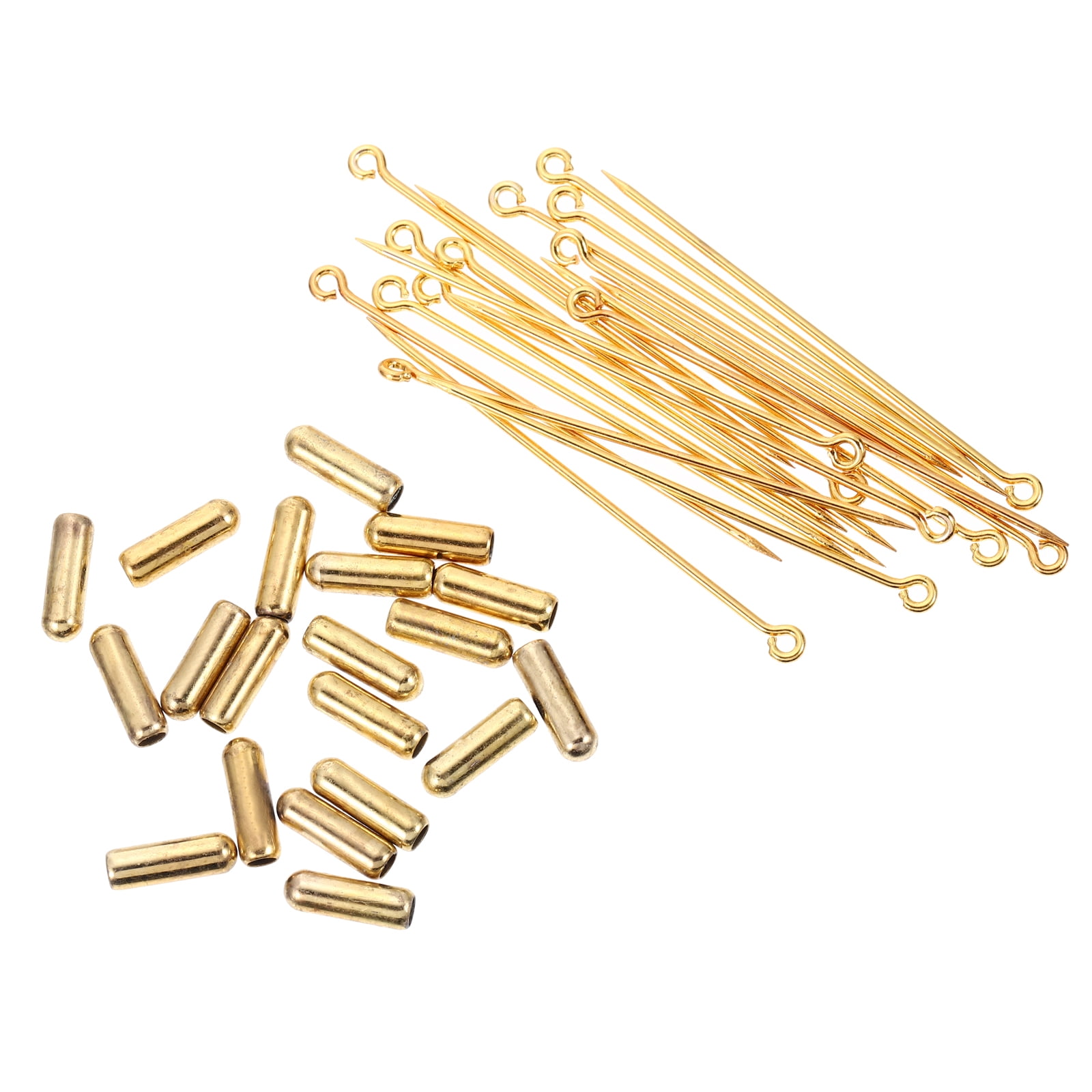 20pcs Hat Copper Brooch Metal Pin Jewelry Findings Long Eye Pin for ...