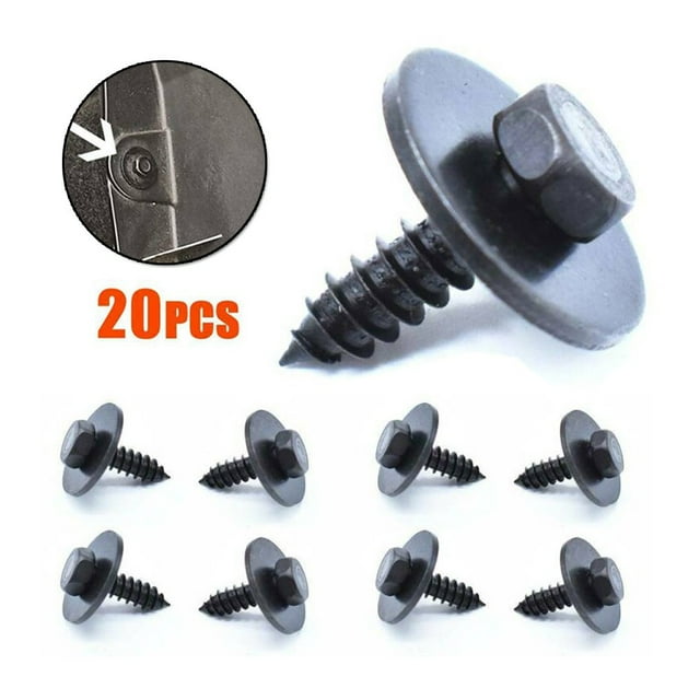 20pcs Hex Head Screws Mudguard Liner Air Duct Splash Shield Trim #07 14 ...