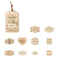 20pcs Historical Look Hard Paper Label Aged English Theme Label Craft ...