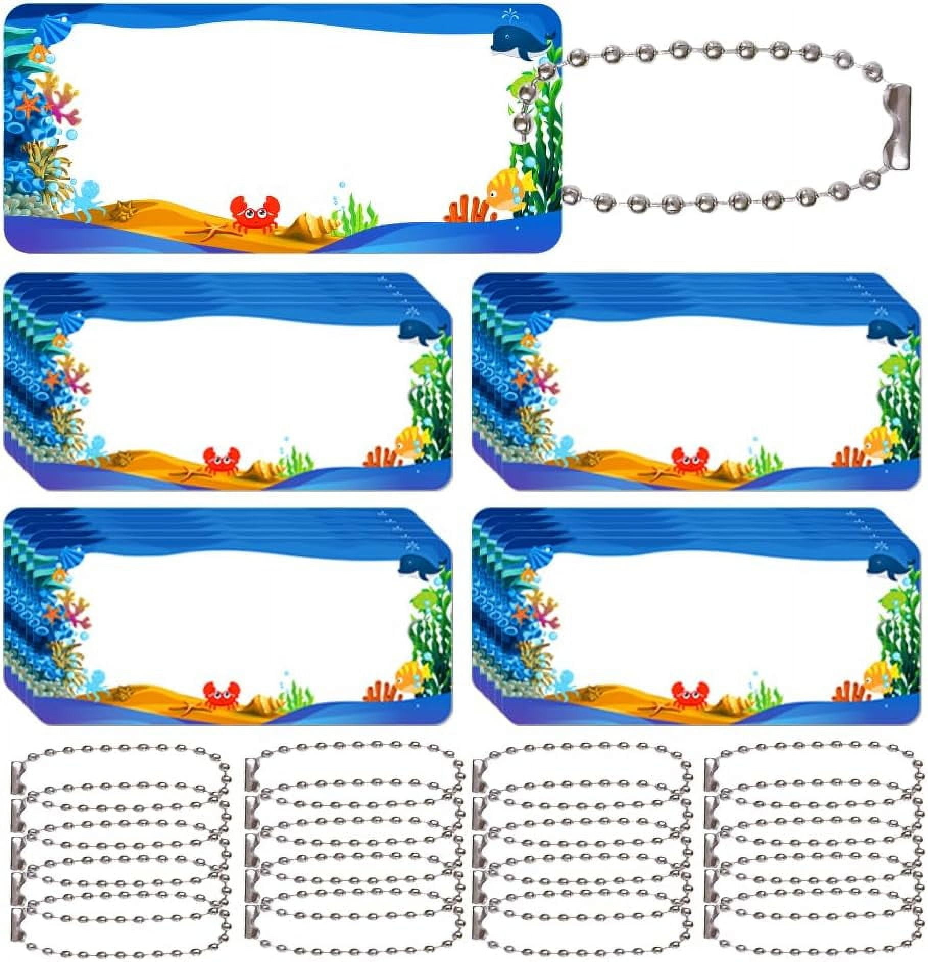 20pcs ID Bag Tags PVC Luggage Tags for Suitcase Write-On Name Tags for ...