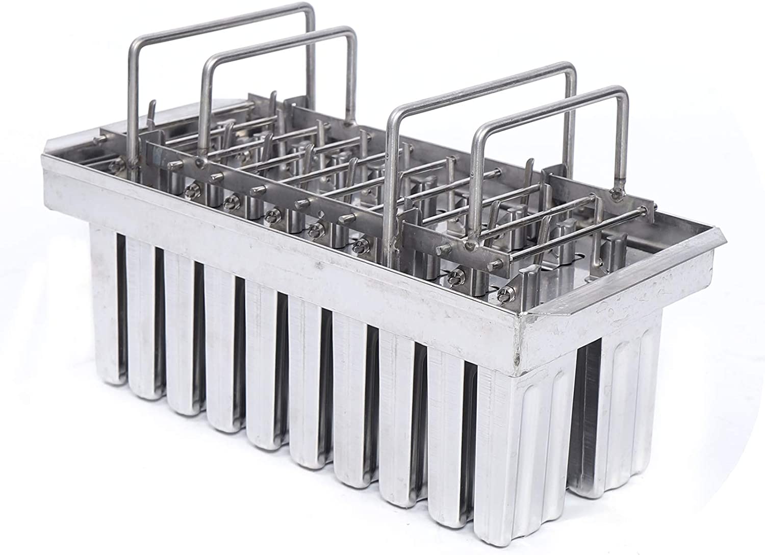 20pcs Ice Cream Molds with Sticks, Industrial Stainless Steel Ice Lolly ...