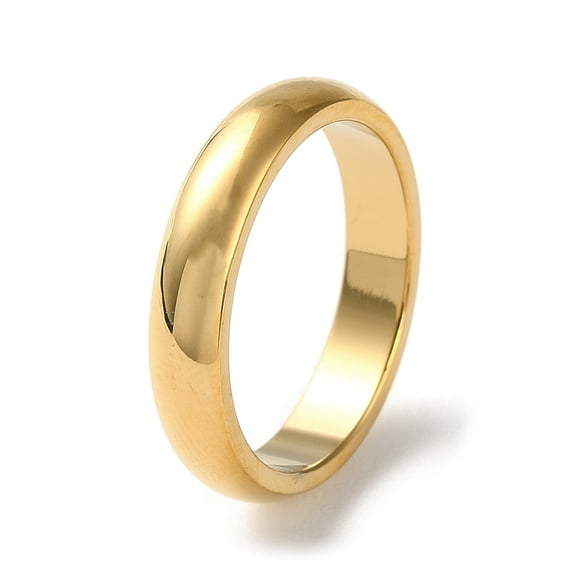 20pcs Ion Plating(IP) 304 Stainless Steel Simple Plain Band Finger Ring ...