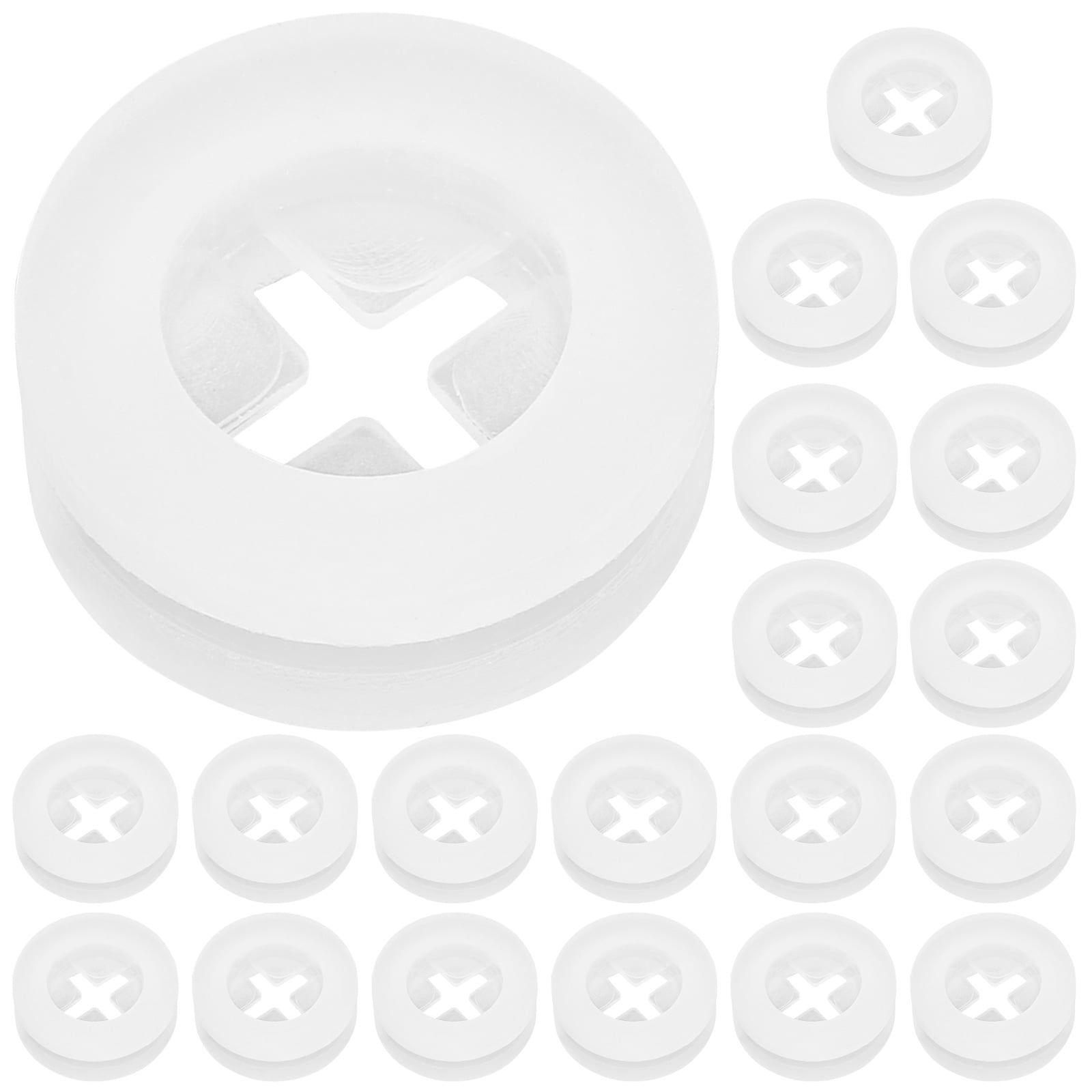 OUNONA Straw Opening Plugs For Lids Straw Fixing Plug White Silicone ...