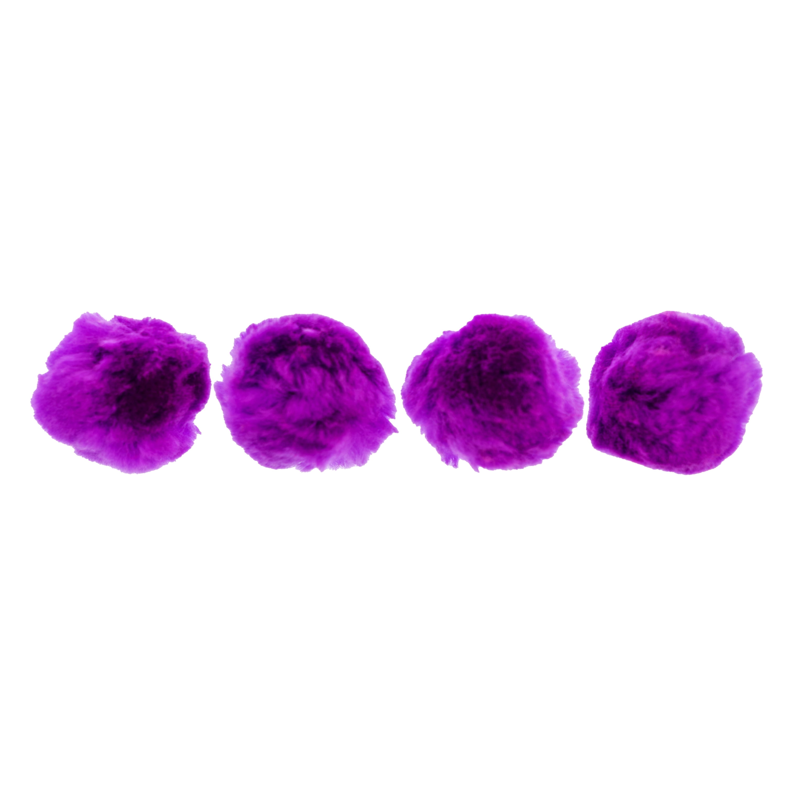 20pcs John Bead 2in Dark Purple Round Pom Poms for Crafts DIY Art ...