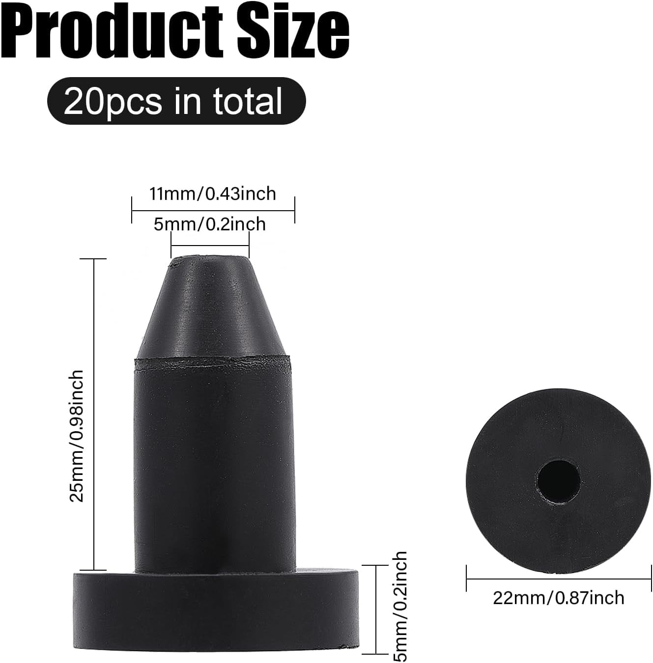 20pcs Kayak Drain Plug Scupper Plugs for Boat Canoe Holes Stoppers ...