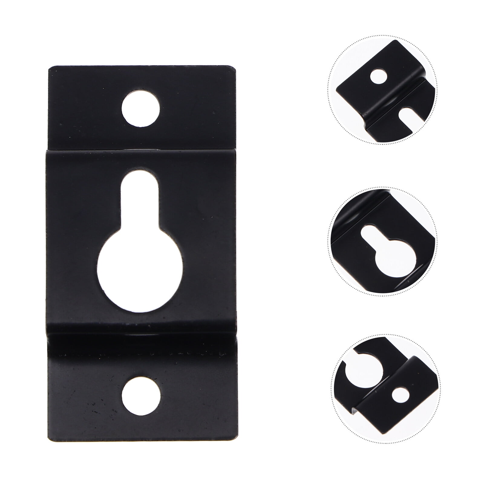 PENIKOKO 20Pcs Speaker Wall Holder Black Solid Iron Keyhole Bracket for ...
