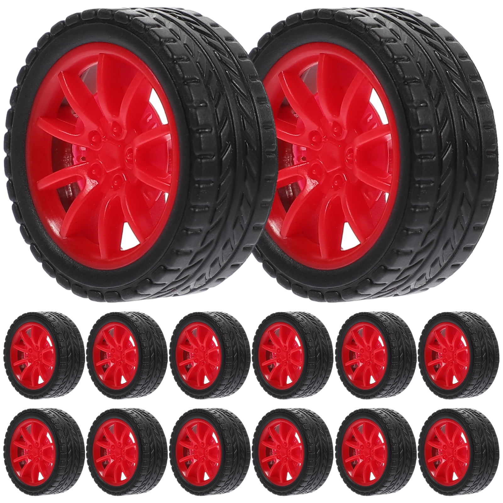 20pcs Kids Car Wheels DIY Kids Car Assemble Wheels Small Car Wheels Toy ...