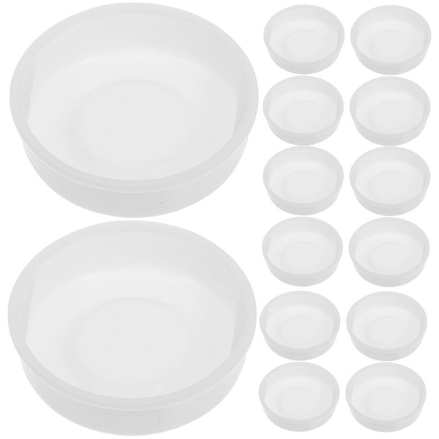 20pcs Kraft Shipping Tube Cap Lid 40mm Round End Plug Plastic Cap for ...