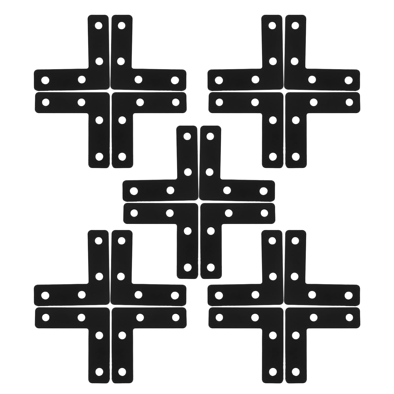 20pcs L Shaped Flat Brackets Small Decorative Corner Braces Metal Flat ...