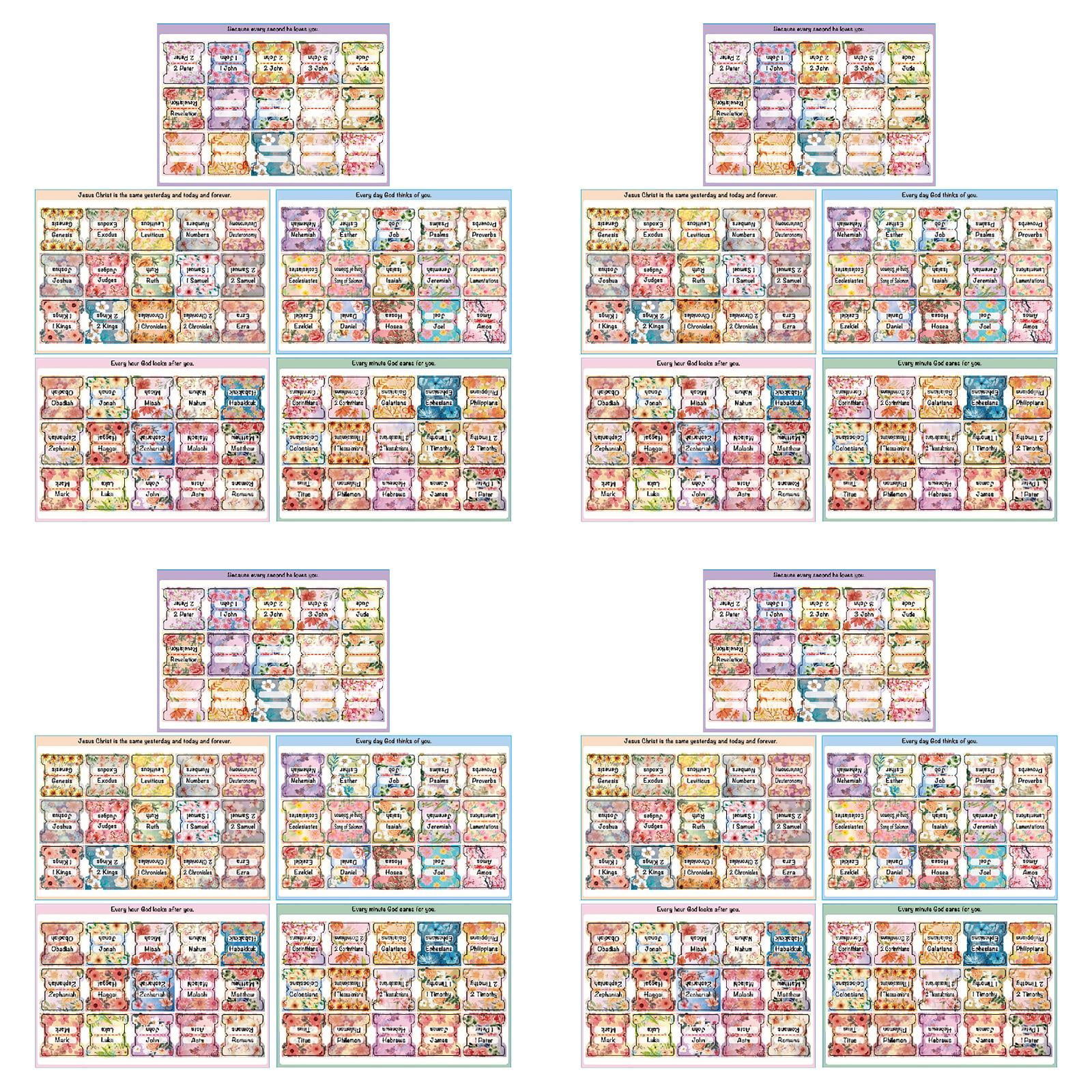 20pcs Laminated Bible Tabs (Large Print, Easy To Read) Bible Journaling ...