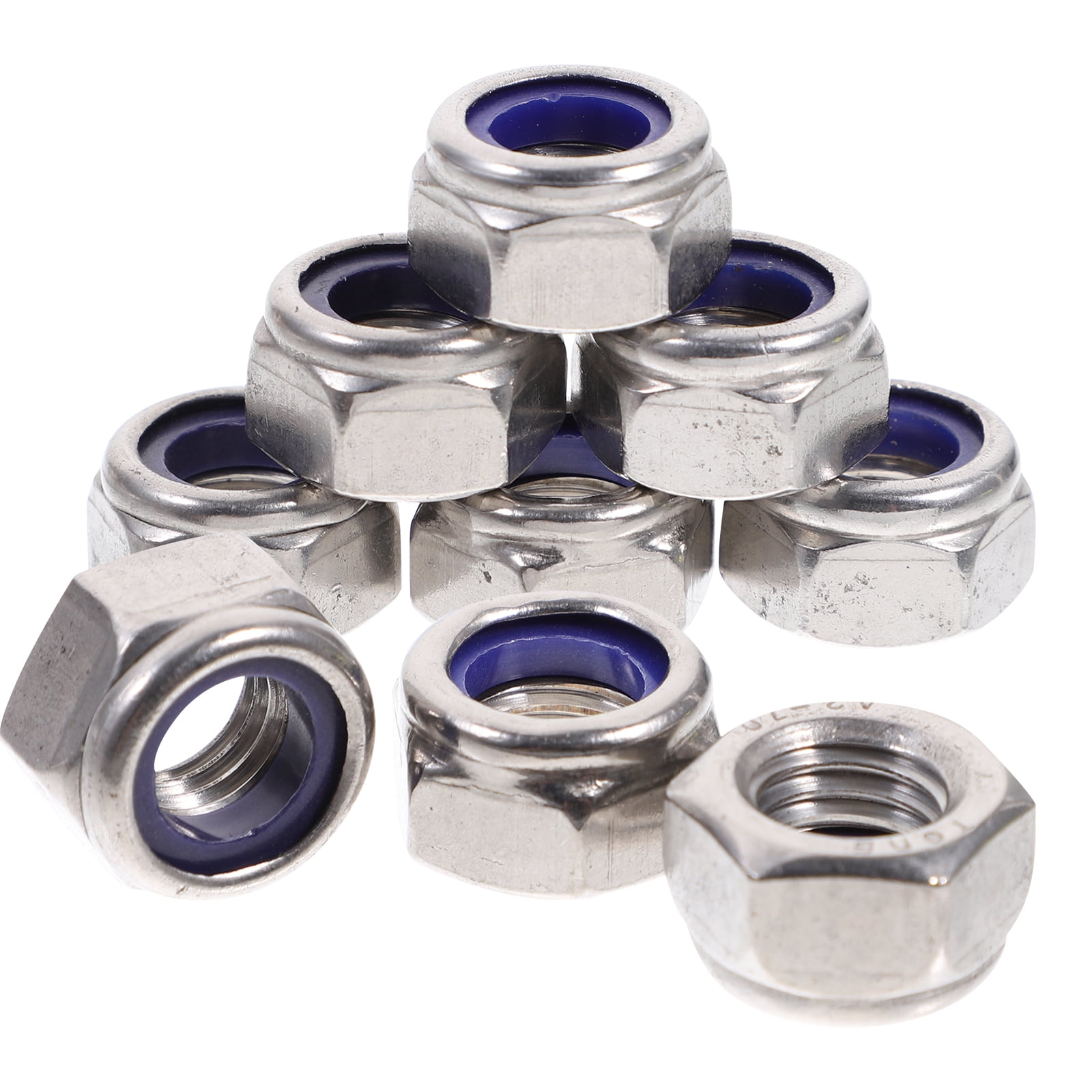 20pcs Lock Nut Metric Hexagon Lock Nut M12 Hexagon Lock Nut With Insert ...