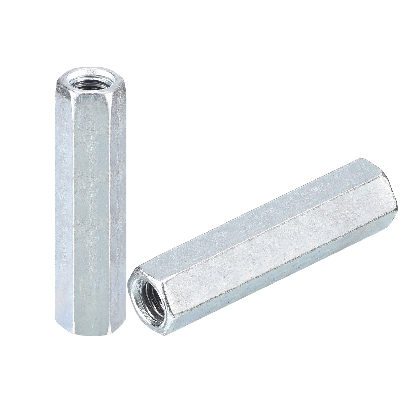 20pcs M8x12x50mm Coupling Nuts - Galvanized Carbon Steel Hex Threaded ...