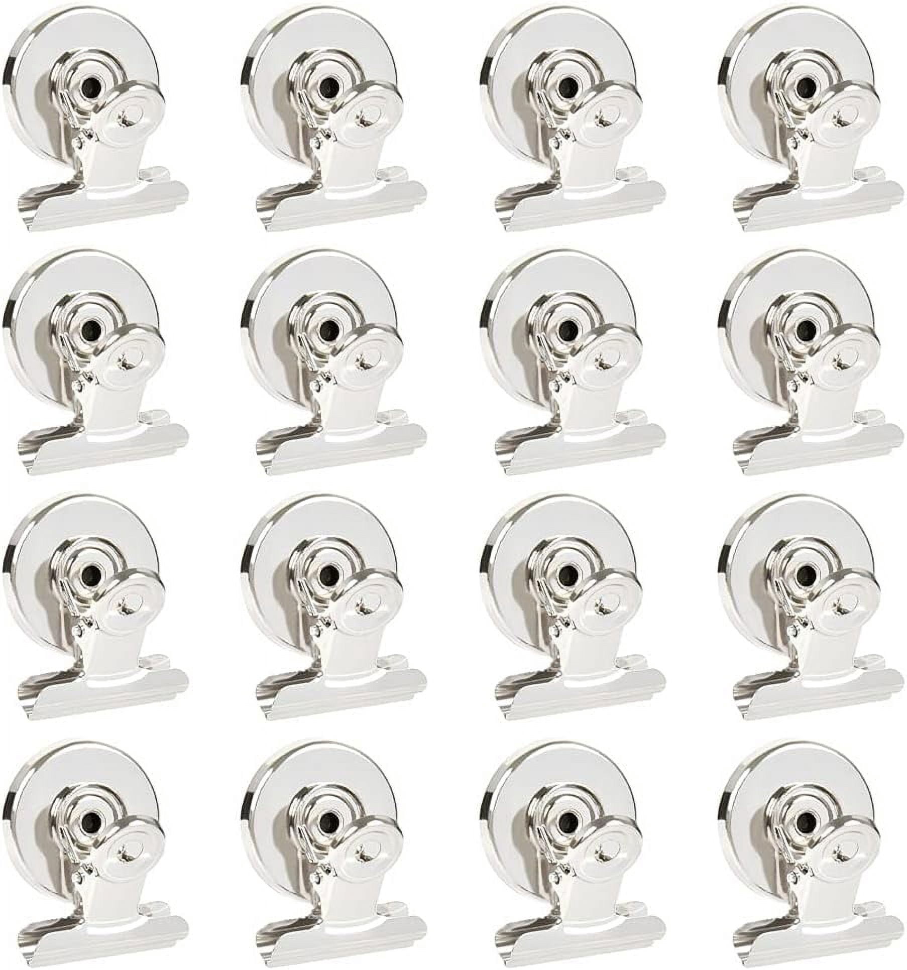 20pcs Magnetic Clips, Magnetic Metal Bulldog Clips Strong Fridge Magnet ...